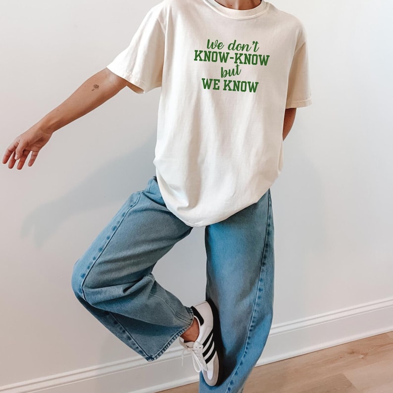 Minimalist Political Statement Tee "we Don't Know-know but We Know ...
