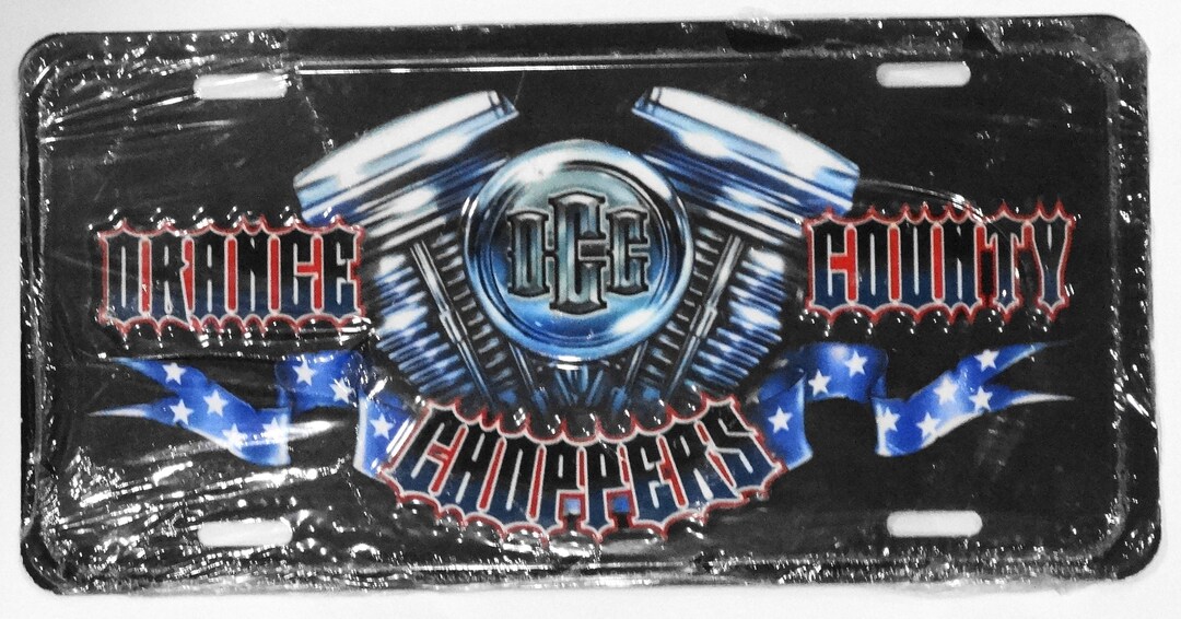 OCC Orange County Choppers License Plate Tag Wall Sign Decor Vintage ...