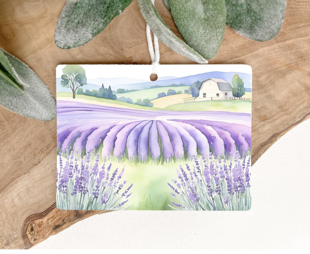 Lavender Field Felt Air Freshener, Car Accessory, Farm-themed Decor. - Etsy
