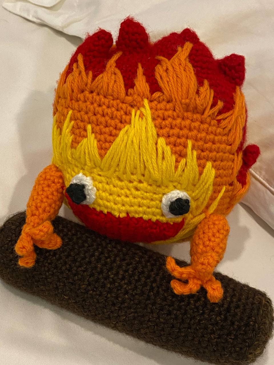 Howl's Moving Castle Calcifer Plush With Log - Etsy