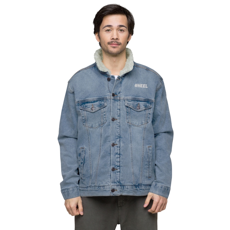 Heel Wrestling Jacket Pro Wrestling Fan Gift Unisex Denim Sherpa Jacket ...