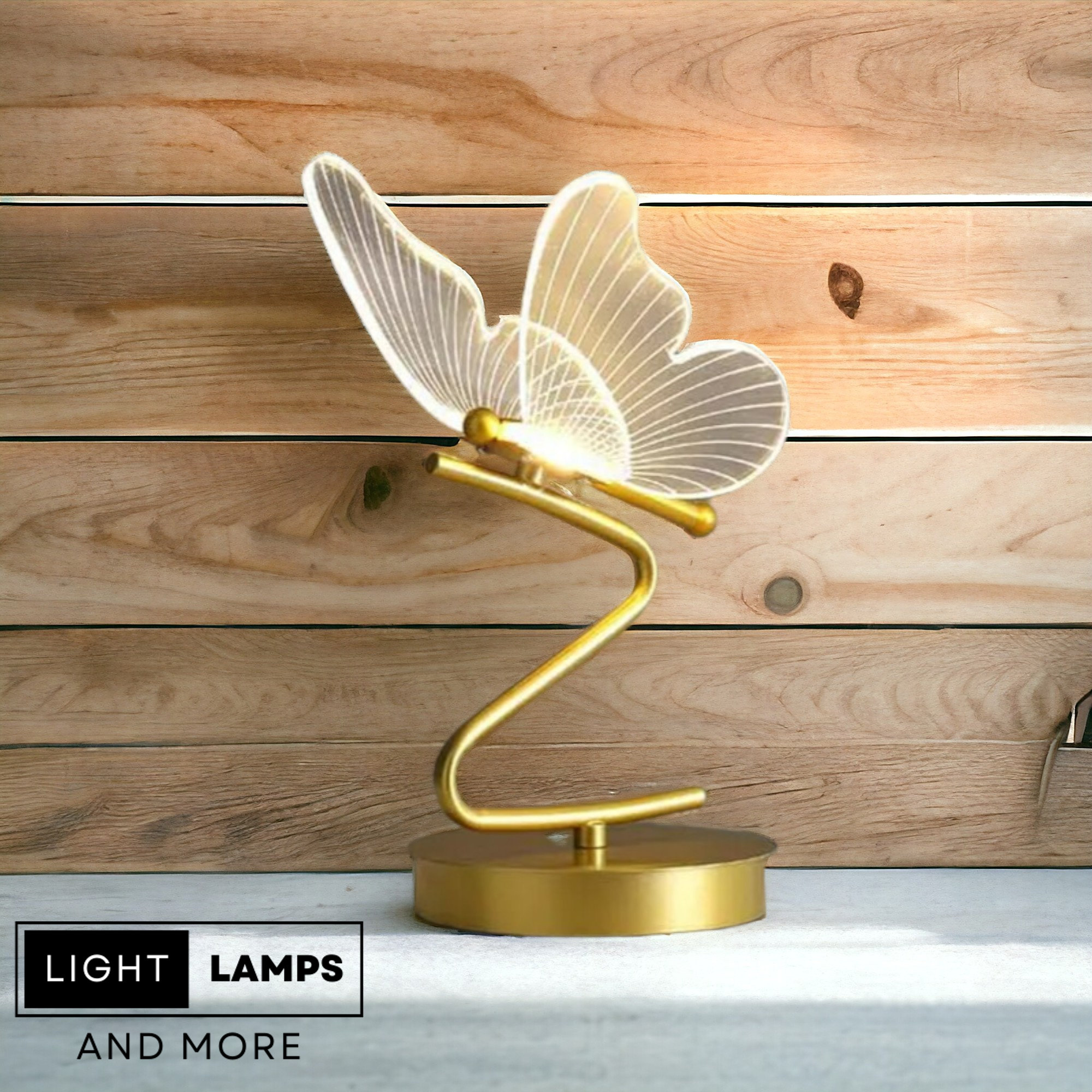 Butterfly Table Lamp Modern Bedside Lamp Butterfly Desk Lamp Simple ...