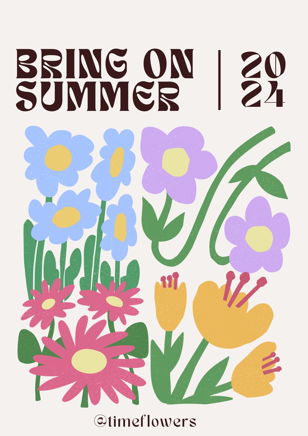 Bring on Summer 2024 Wall Poster Download - Etsy