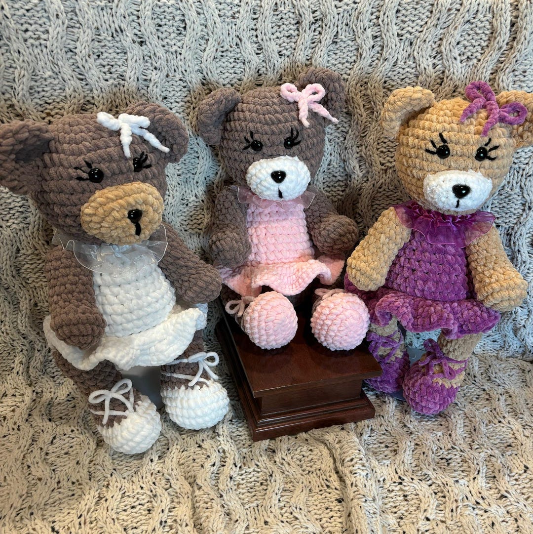 Teddy Bear, Ballerina Teddy, Childs Toy Bear, Stuffed Animal, Ballerina ...