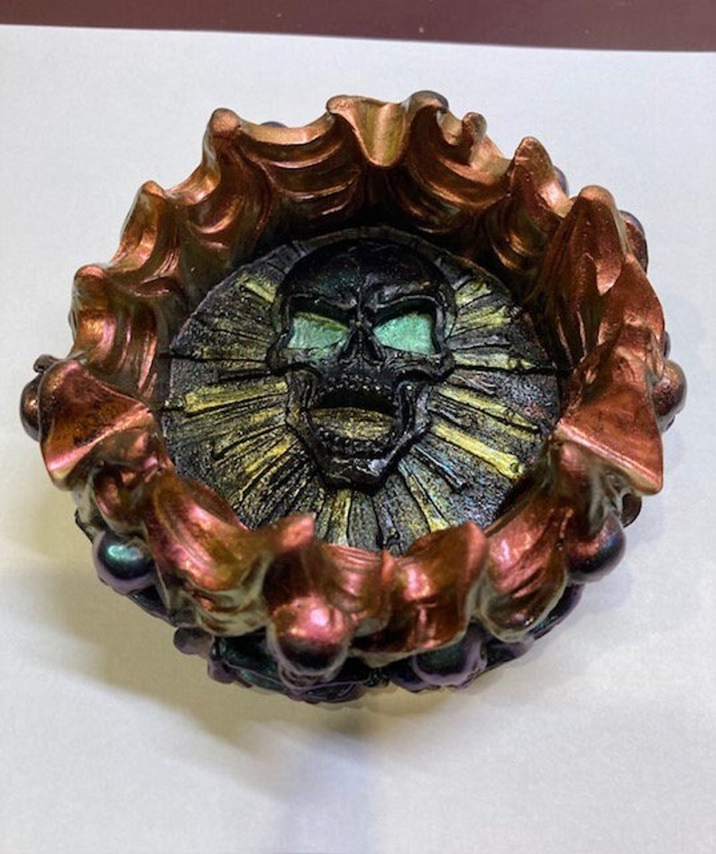 Ashtray, Skull, Man Cave Decor, - Etsy