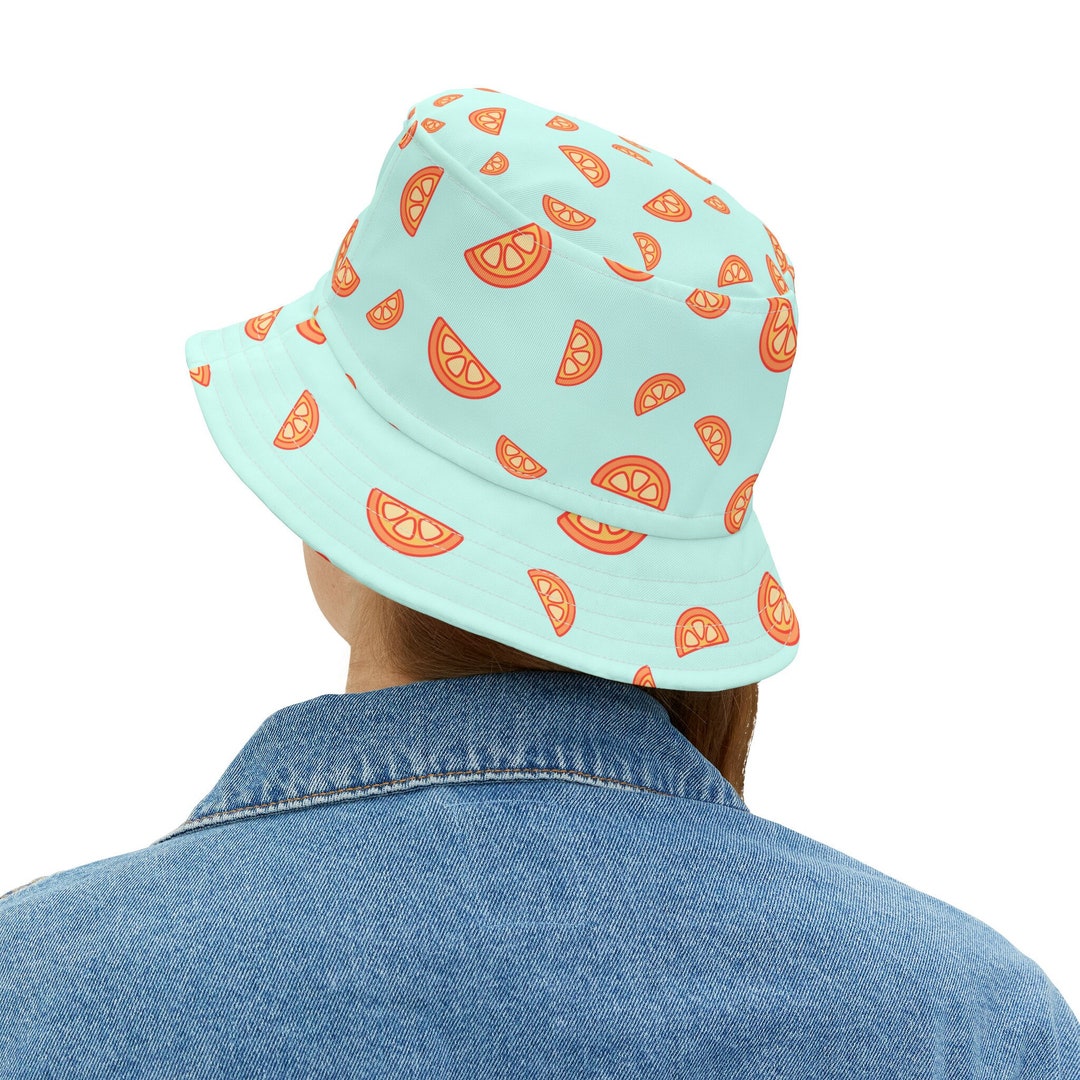 Pattern Bucket Hat, Fruit Bucket Hat, Trendy Bucket Hat, Bucket Hat ...