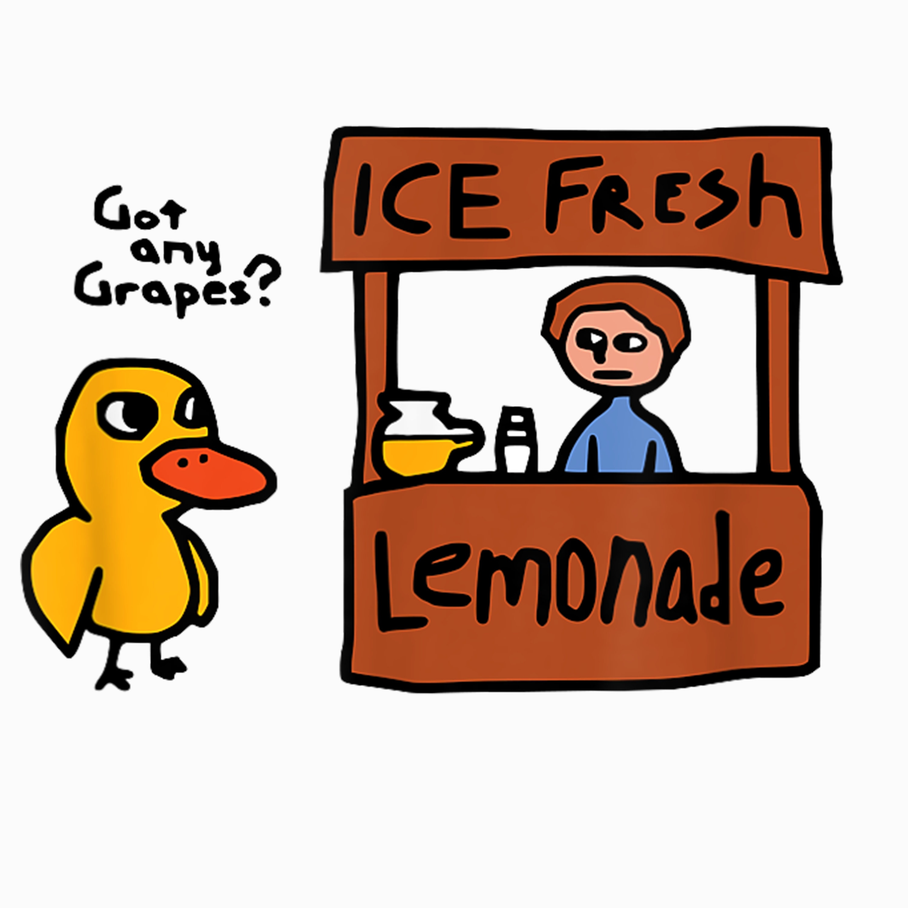 The Duck Song Got Any Grapes Funny Meme PNG, Digital Instant Download ...