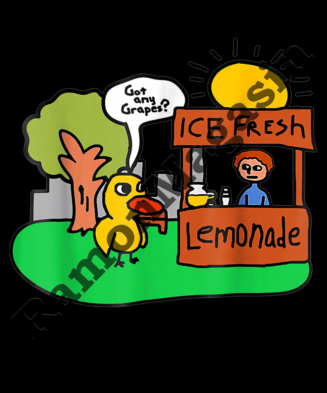The Duck Song Got Any Grapes Funny Meme ,funny Lemonade Stand Song ...