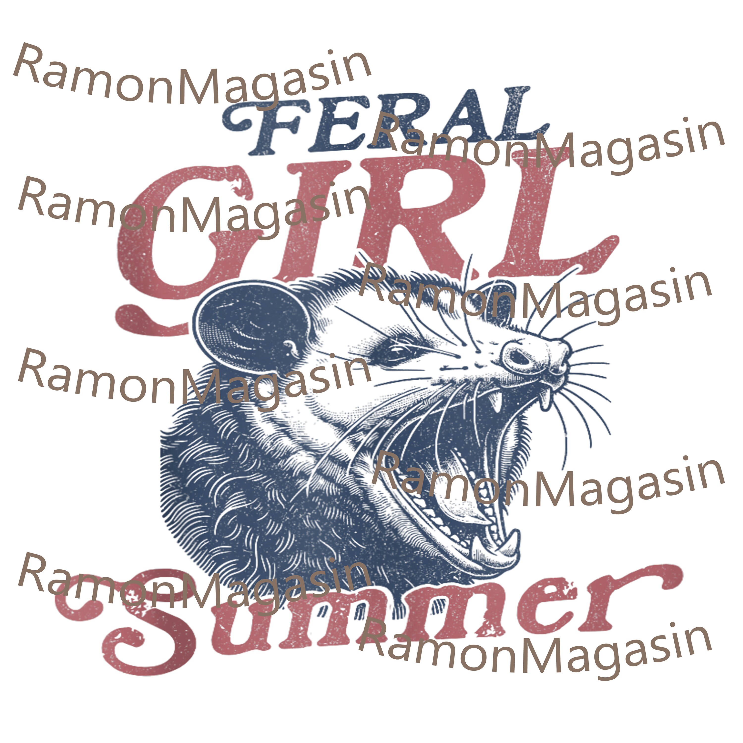 Png Vintage Feral Girl Summer Svg Png Digital Download Etsy