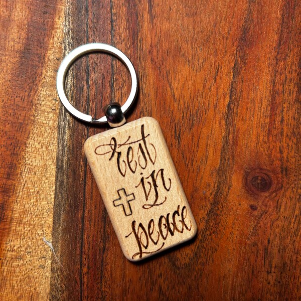 Wood Burned Keychain - Etsy