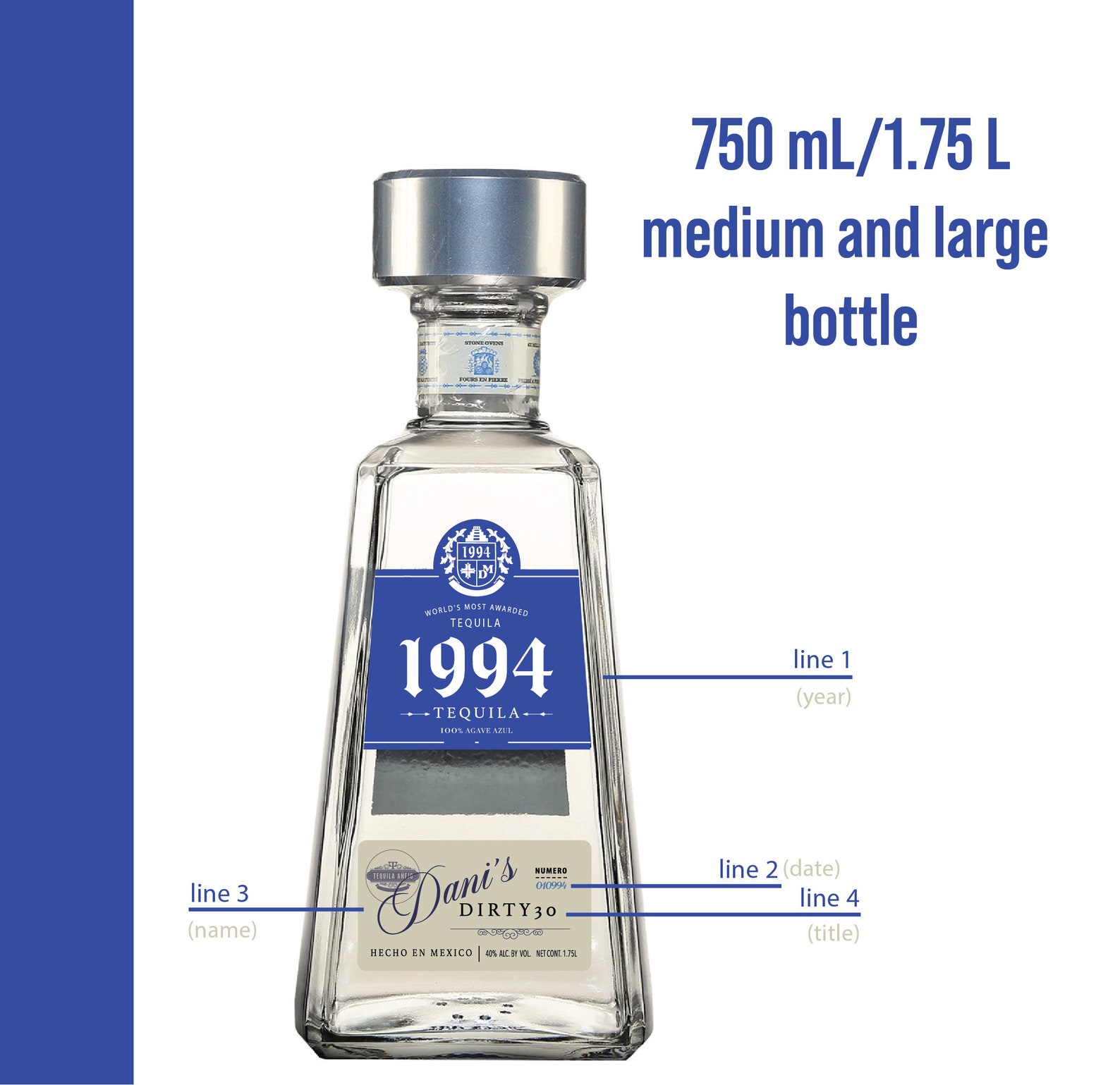 Custom Tequila Bottle Digital Download for Birthday or Wedding Fun ...