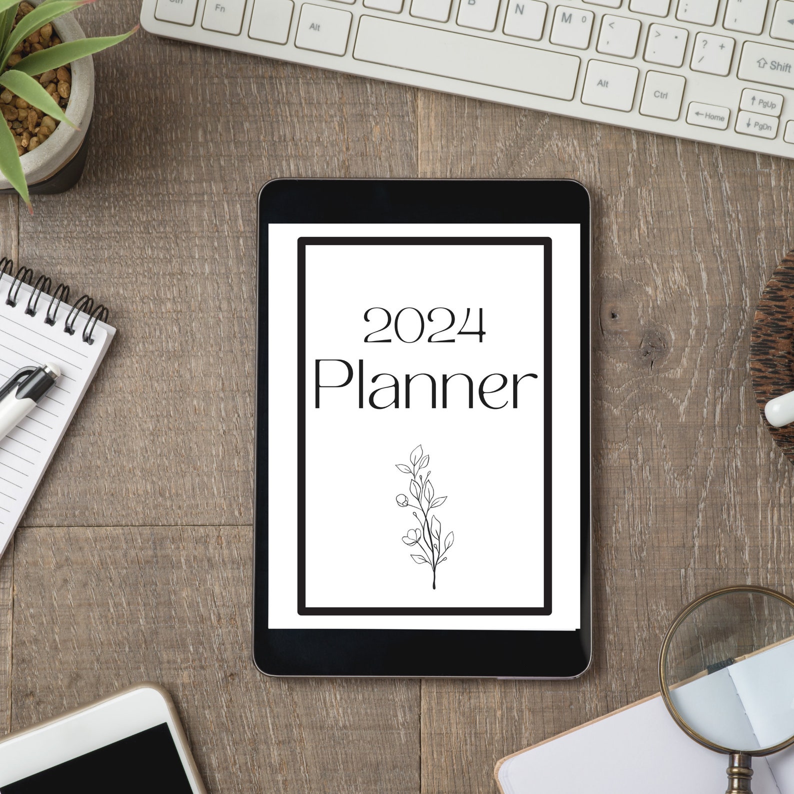 2024 Digital Planner, 2024 Portrait Planner, 2024 Planner, 2024 Dated ...