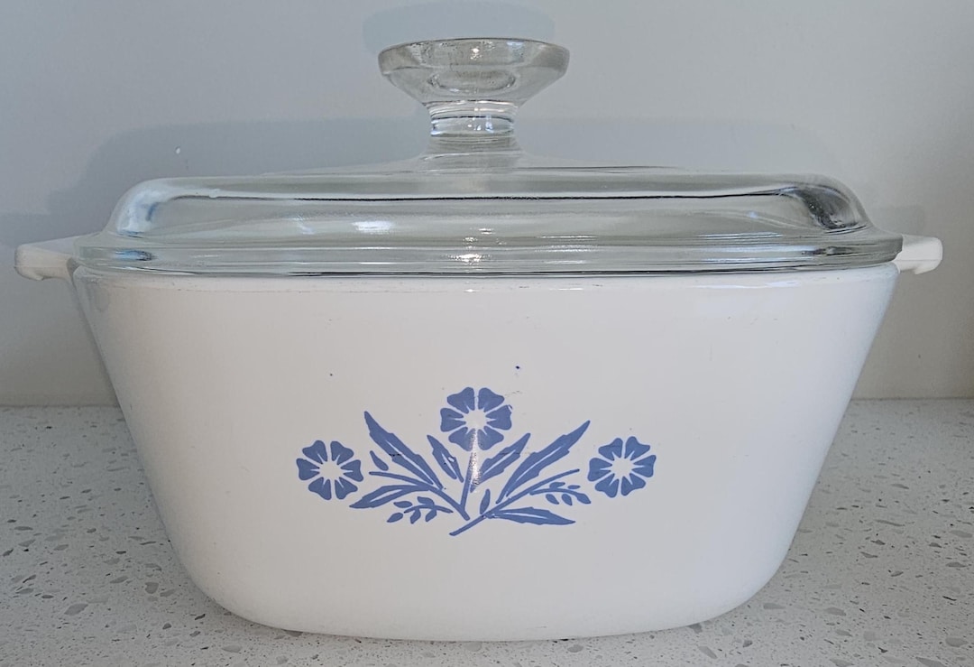 Rare Vintage Corning Ware Blue Cornflower-1/3/4 Qt. D26. Made in 1959 ...