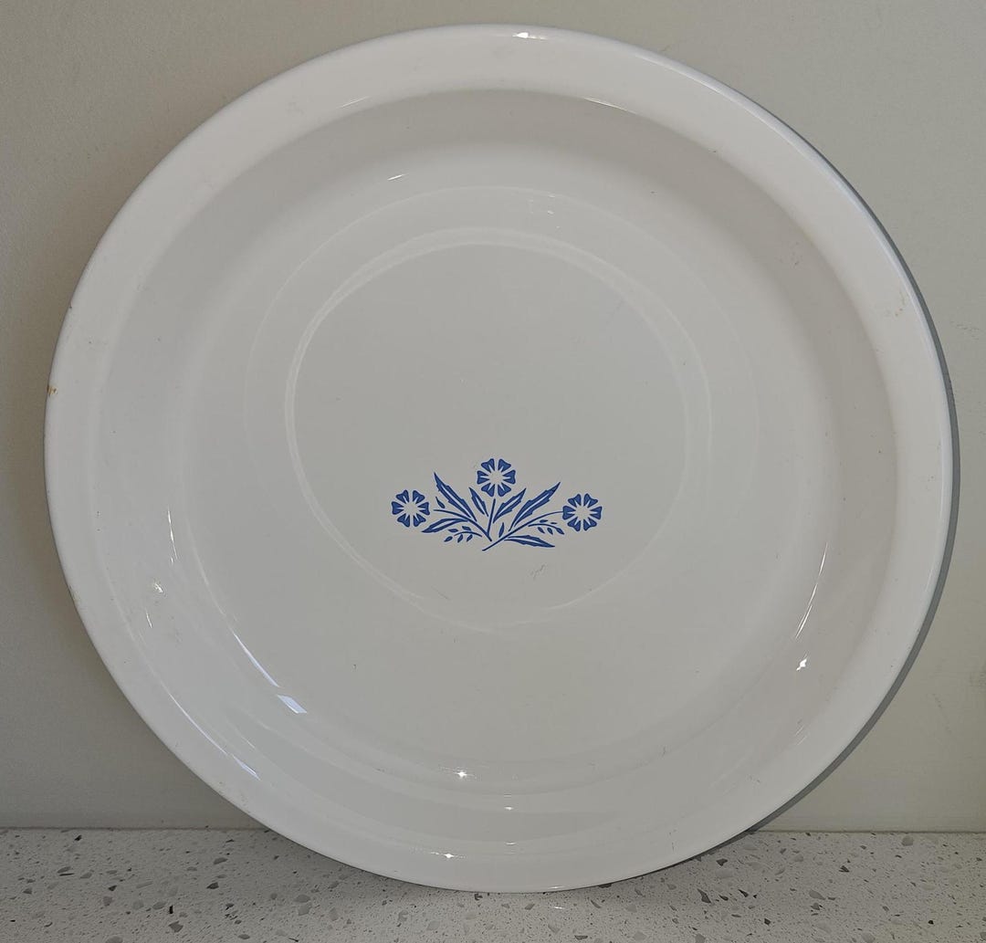 Corning Ware Blue Cornflower P-309 9x1 1/4 Inch Pie Plate Vintage USA ...