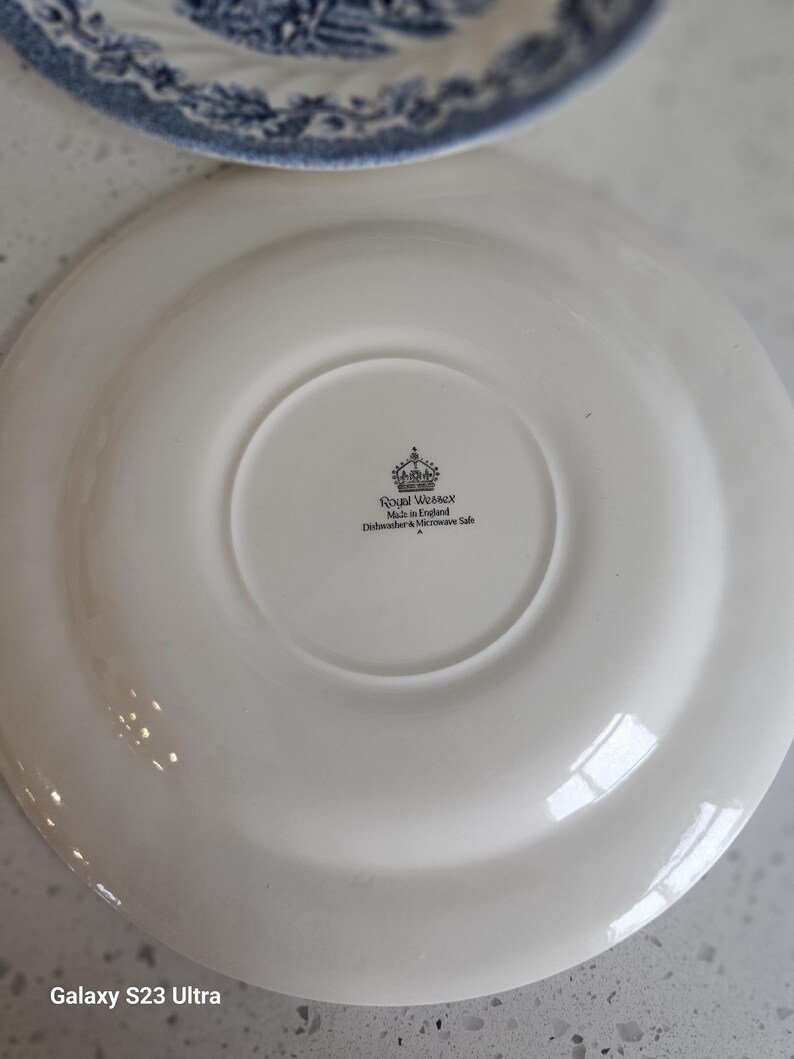 Fox Hunt Hunting Royal Wessex Dinner Plates Blueware Transfer, Set of 4 ...