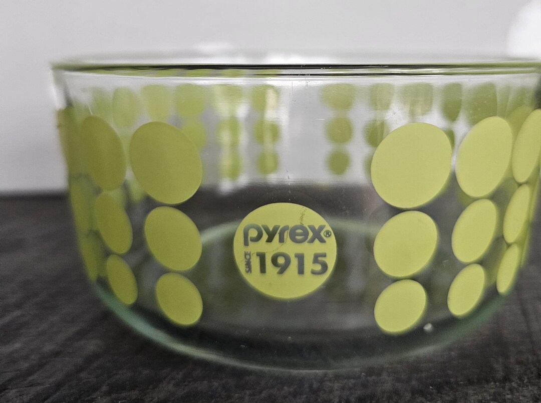 Pyrex GREEN Polka Dot 100th Anniversary 7201 Clear 1 Qt Bowl - Etsy