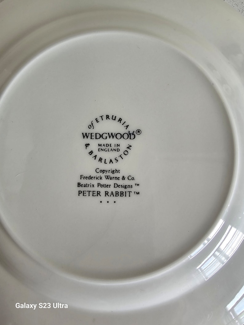 Peter Rabbit Nursery Plate by Wedgwood Plate 7” - Beatrix Potter - Etsy