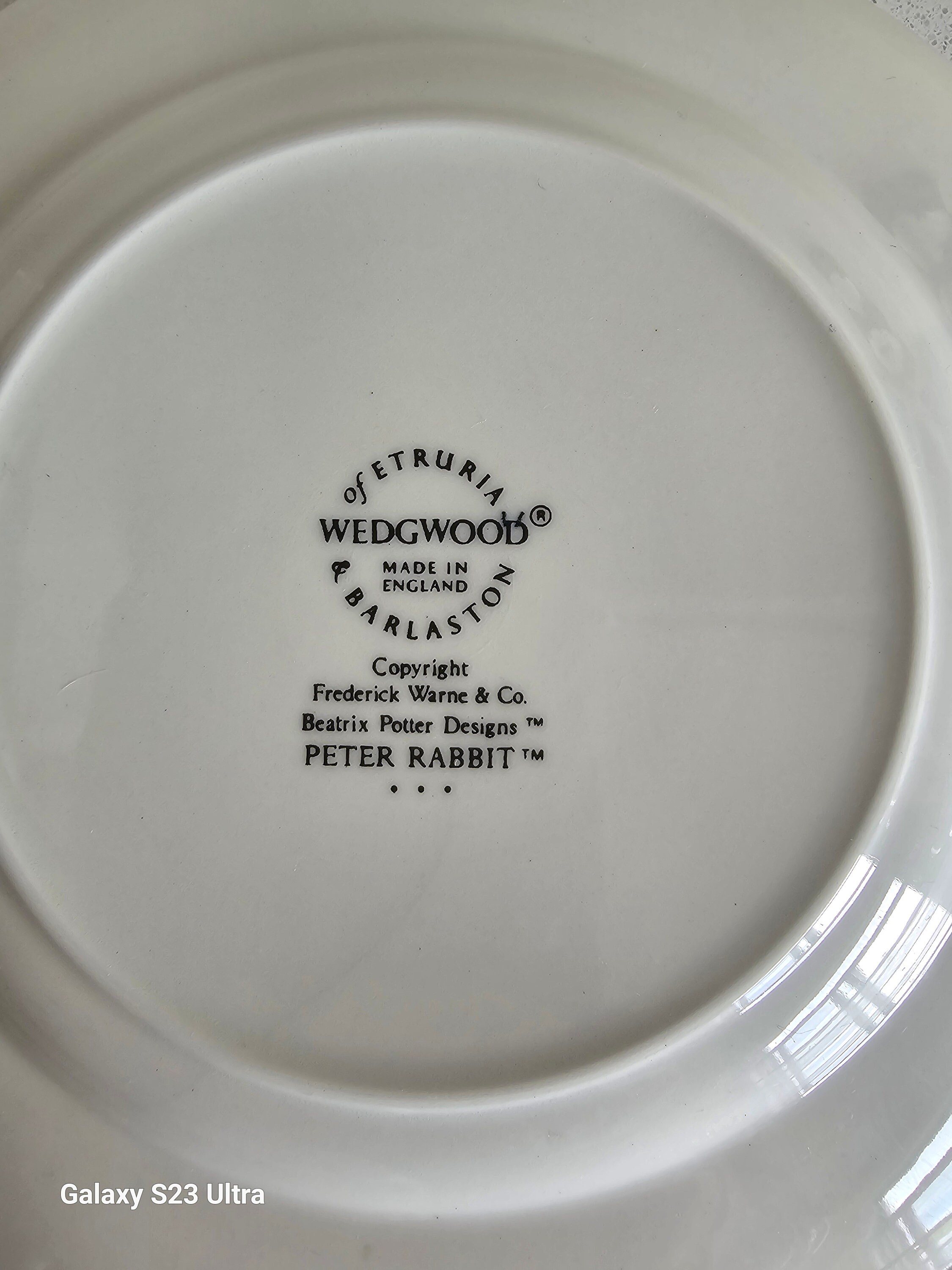 Peter Rabbit Nursery Plate by Wedgwood Plate 7” - Beatrix Potter - Etsy