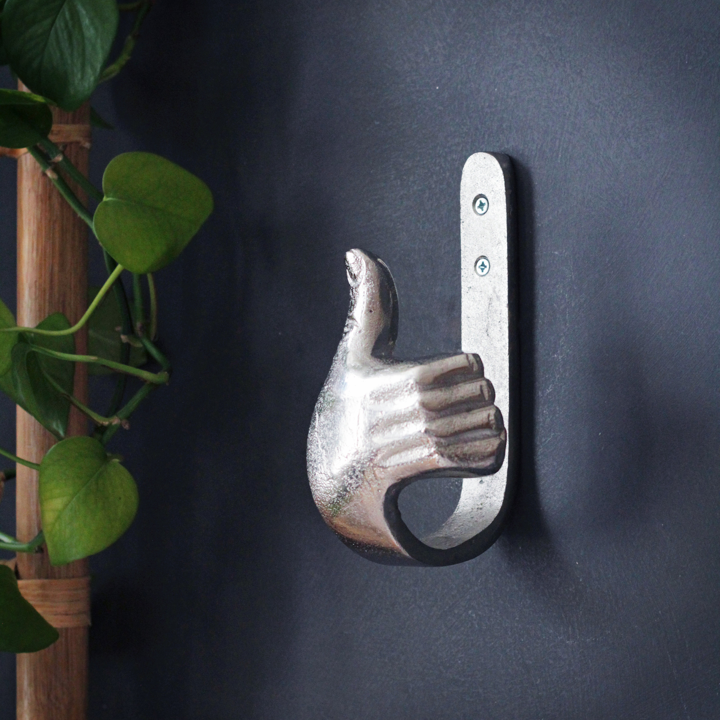 Silver Thumbs up Hand Hook - Etsy