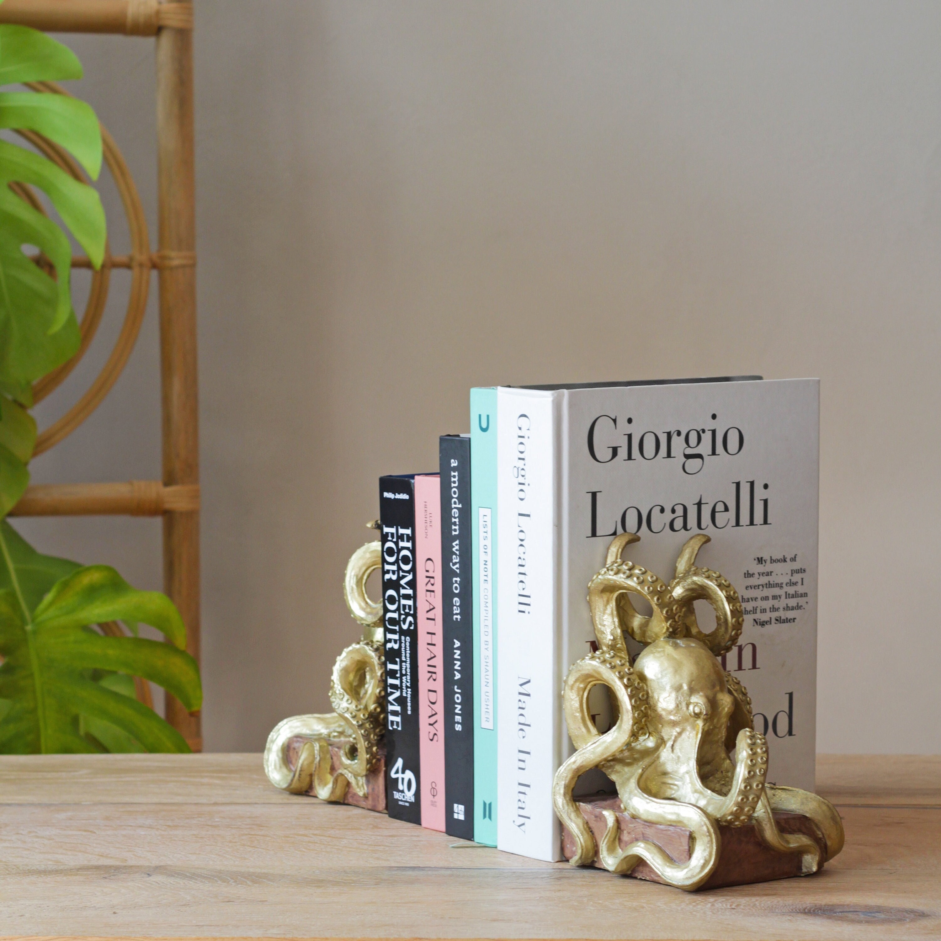 Gold Octopus Bookends - Etsy