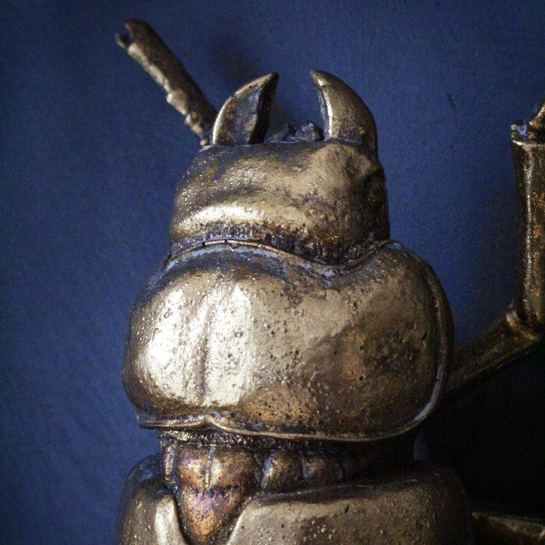 Set of 6 Gold Wall Beetles, Wall Decor, Wall Ornament - Etsy