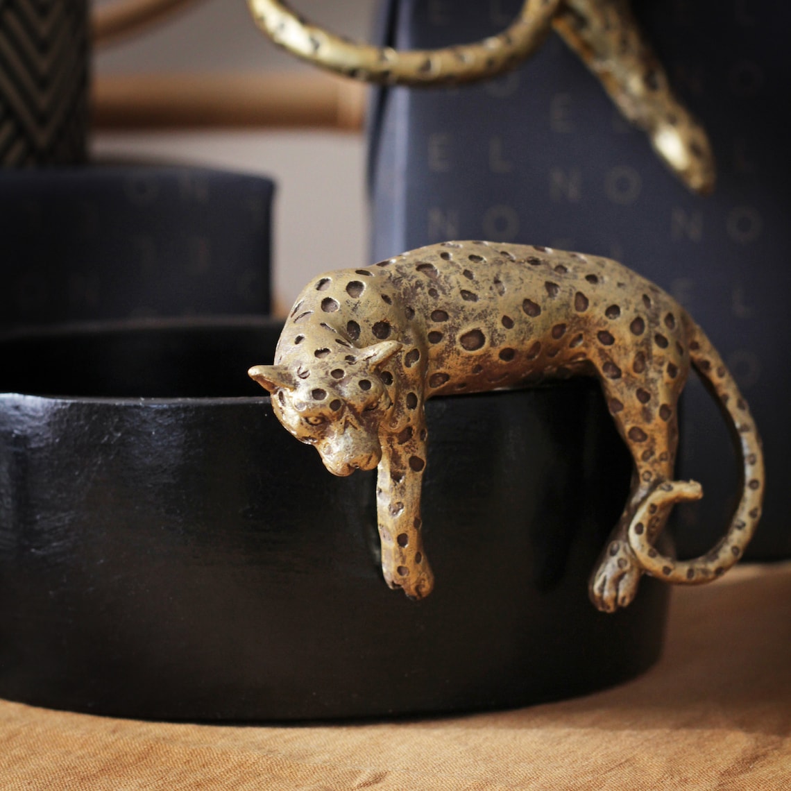 Gold Leopard Pot Hanger - Etsy