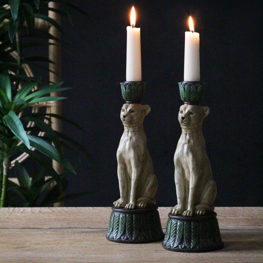 Quirky Leopard Candlestick, Candleholder - Etsy