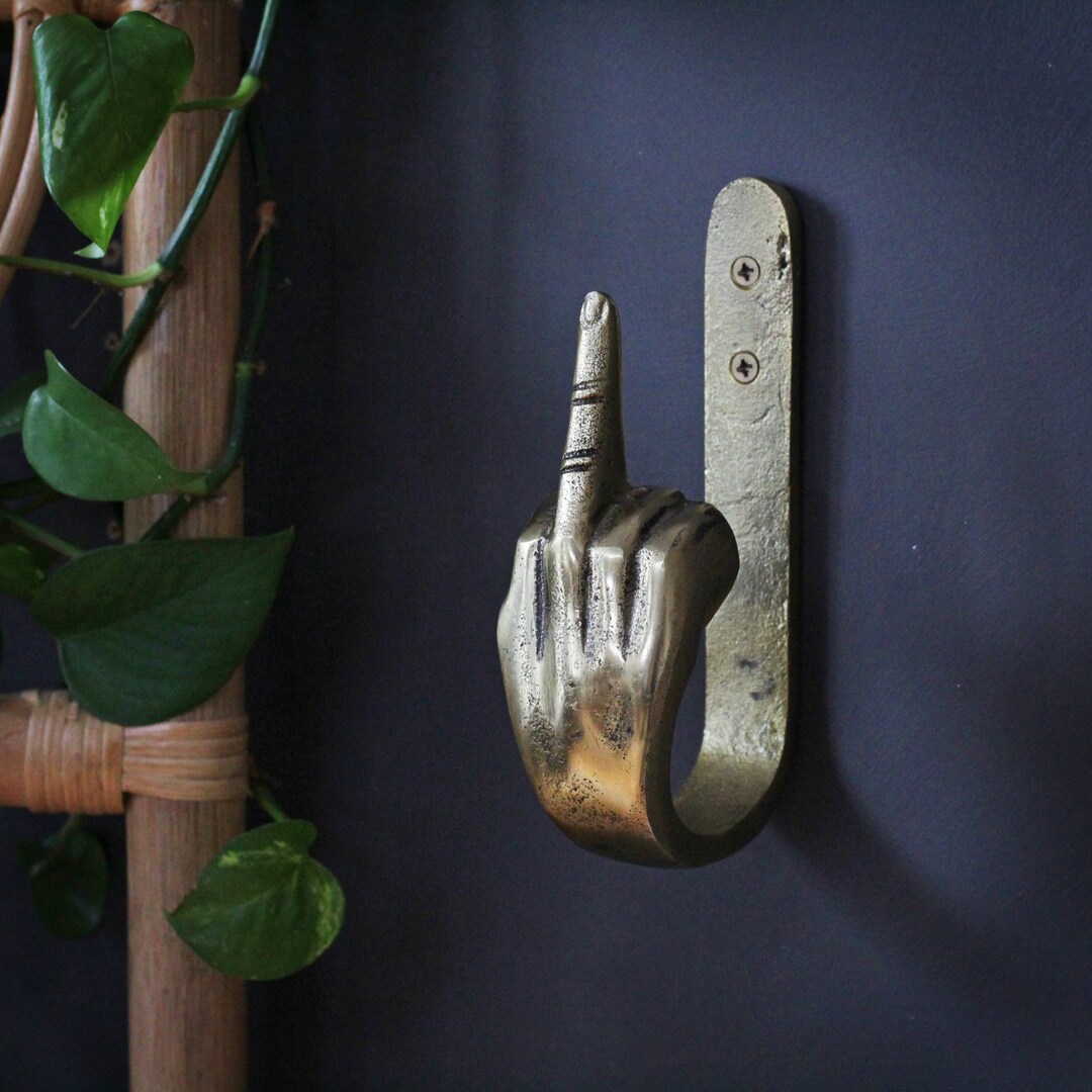 Gold Middle Finger Hook - Etsy