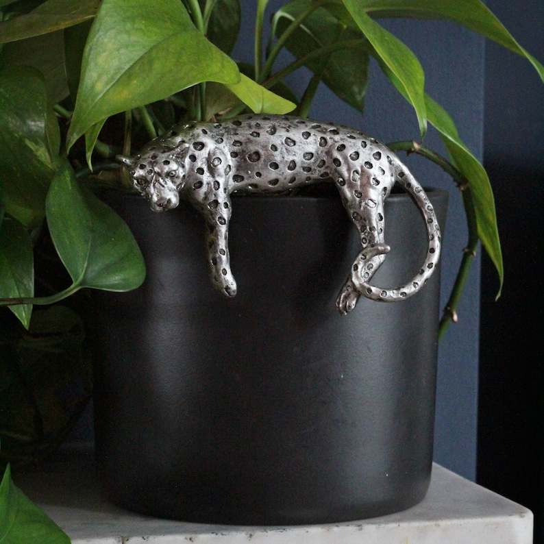 Large Gold Leopard Pot Hanger - Etsy