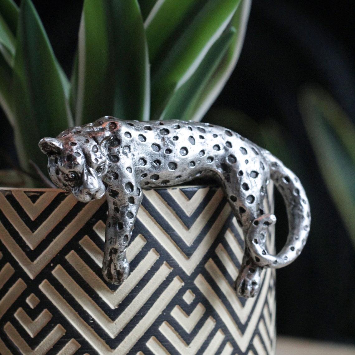 Gold Leopard Pot Hanger - Etsy