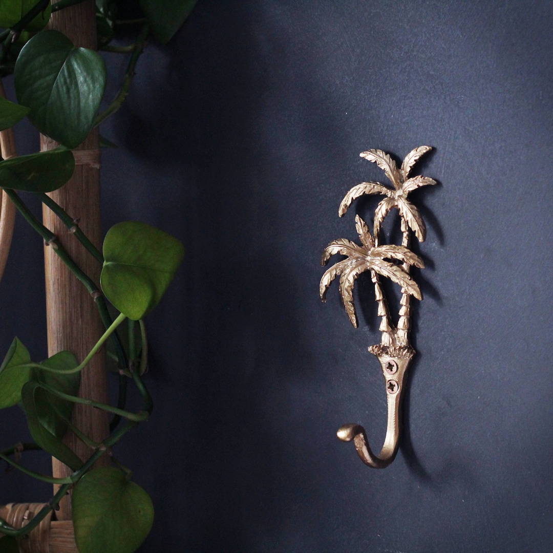 Gold Palm Tree Hook - Etsy