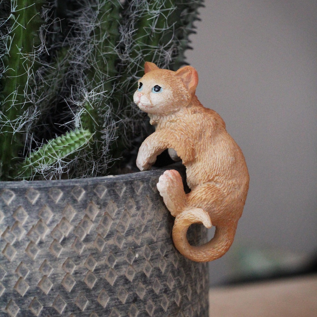 Mini Ginger Cat Pot Hanger - Etsy