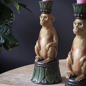 Quirky Monkey Candlestick, Candleholder - Etsy