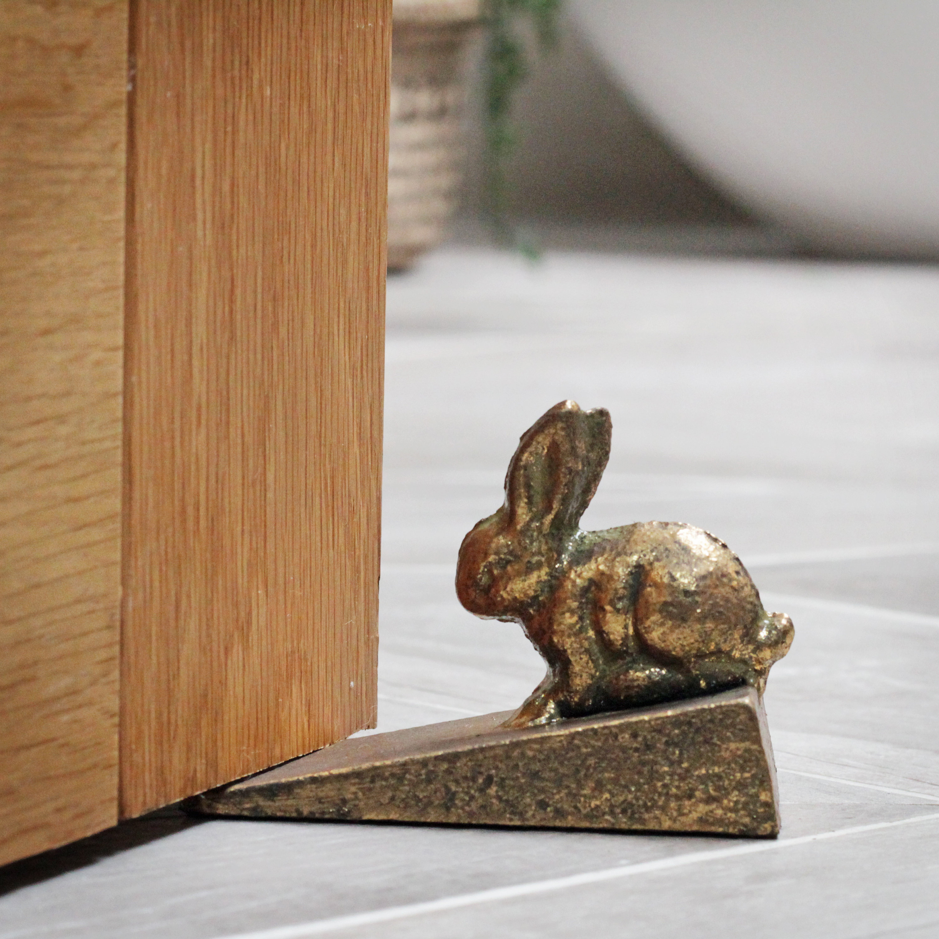 Gold Rabbit Doorstop, Door Wedge - Etsy