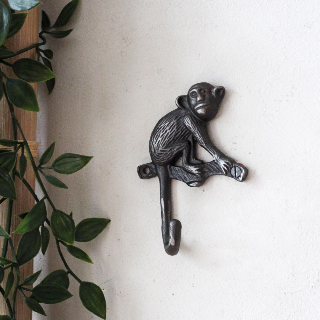 Cast Iron Monkey Tail Hook - Etsy