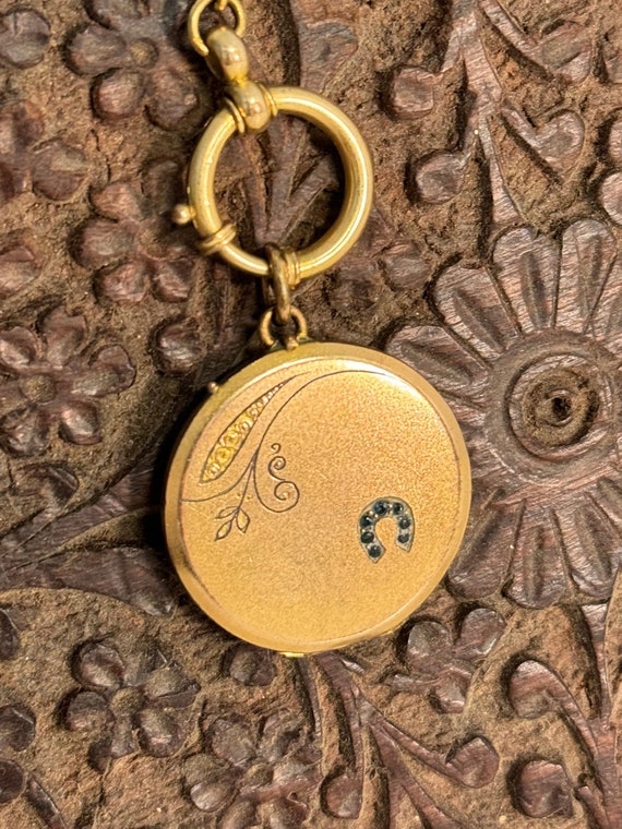 Antikes victorian gold medaillon - Gem