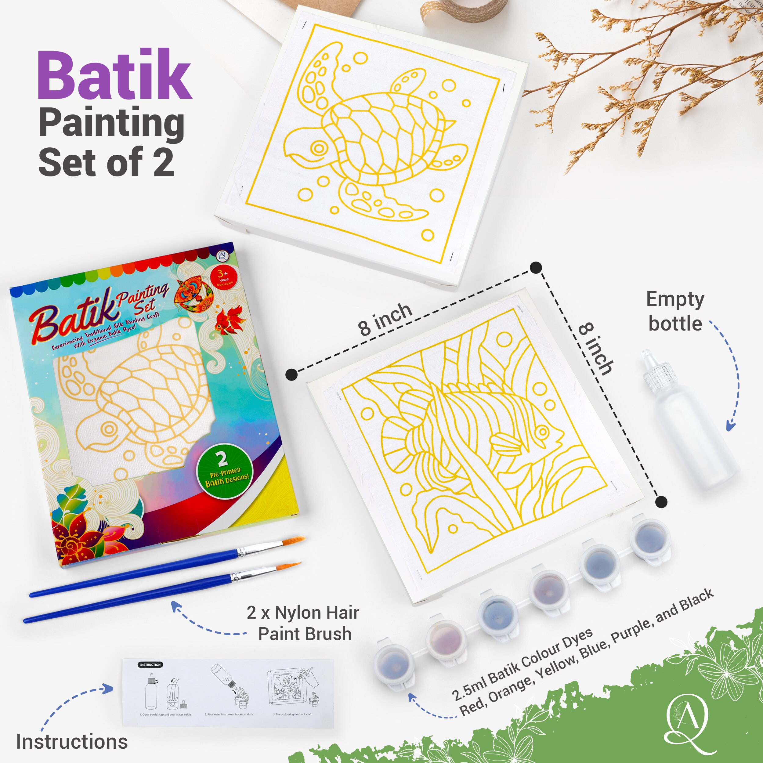 Batik Painting 2-in-1 Kit - Etsy