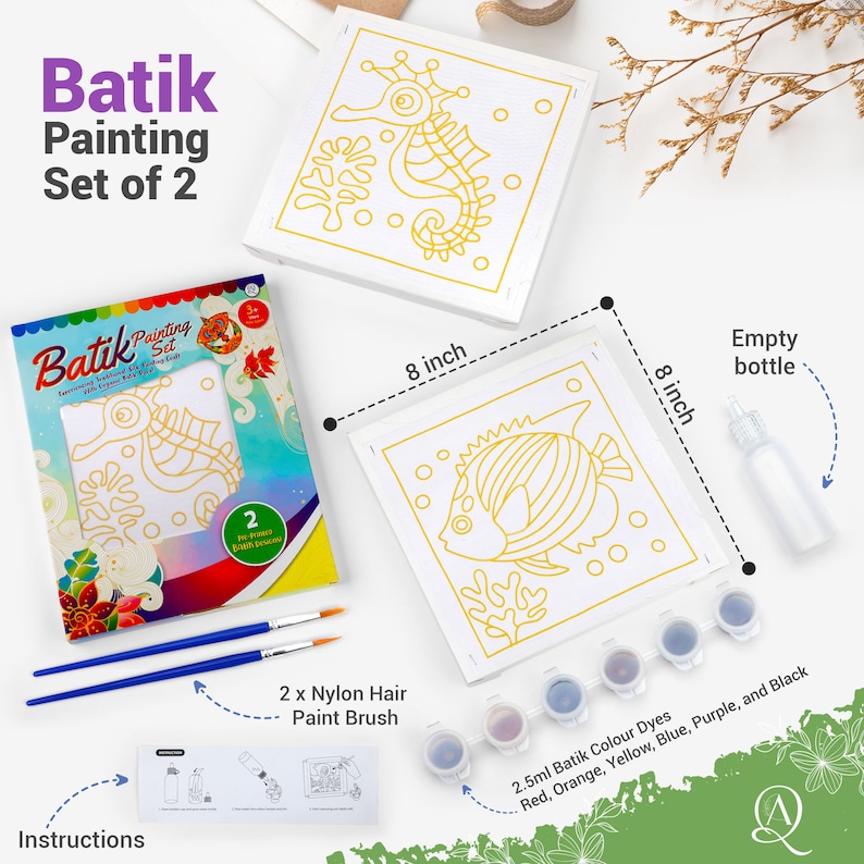 Batik Painting 2-in-1 Kit - Etsy