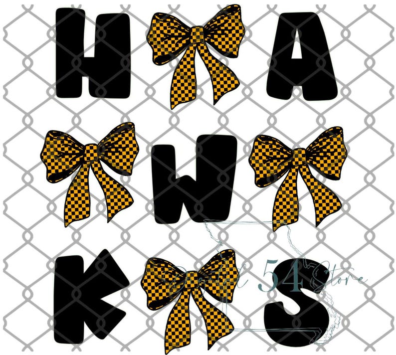 Hawks Bows PNG | Fun Prints | Digital Download | Cut File | School ...