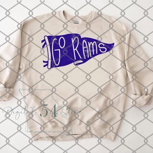 Rams Flag PNG | Cute Prints | Digital Download | Cut File | School ...