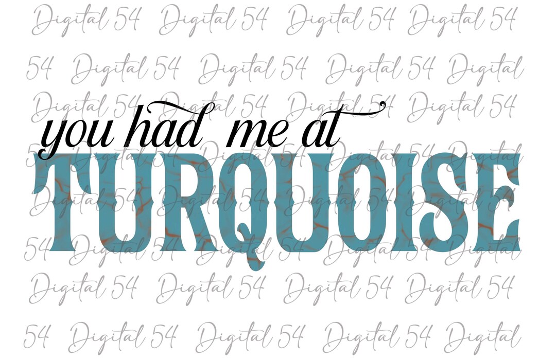 Turquoise PNG | Western | Digital File | Country | Original | PNG File ...