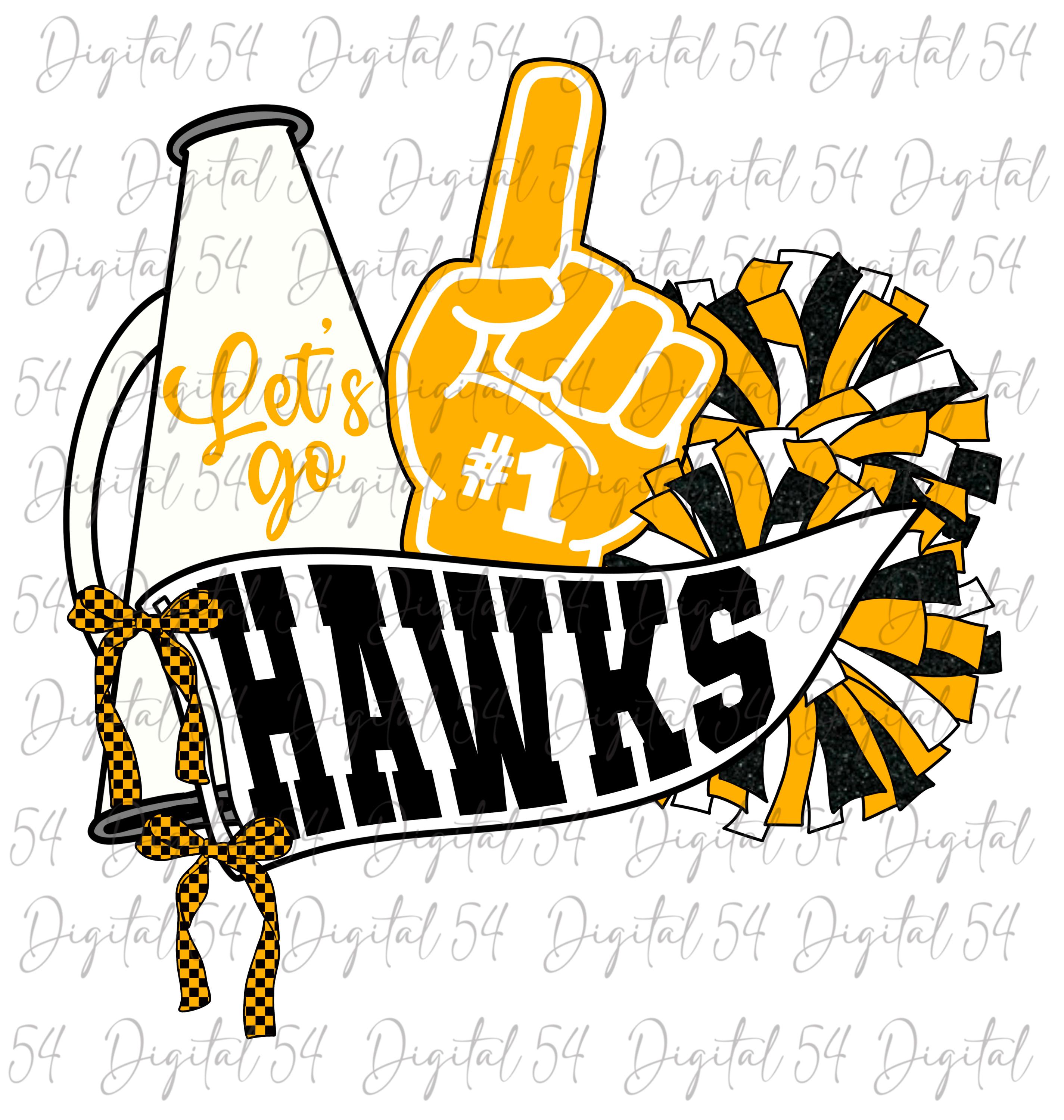 Hawks Pennant PNG | Cute Digital File | Go Fight Win | Custom Pennant ...