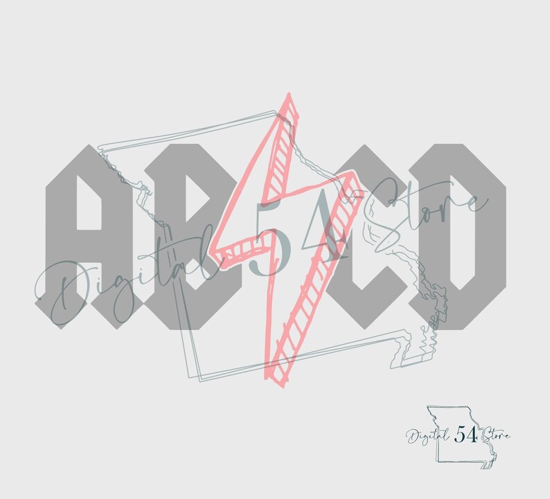 ABCD PNG Digital Download Cut File Lightning Bolt Png Trending Teacher ...