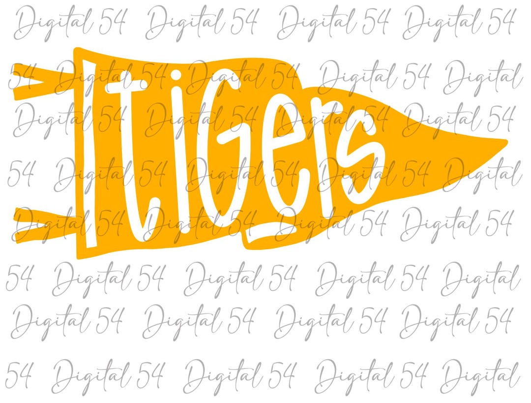 Tigers Flag PNG | THREE Prints | Digital Download | Cut File | School ...