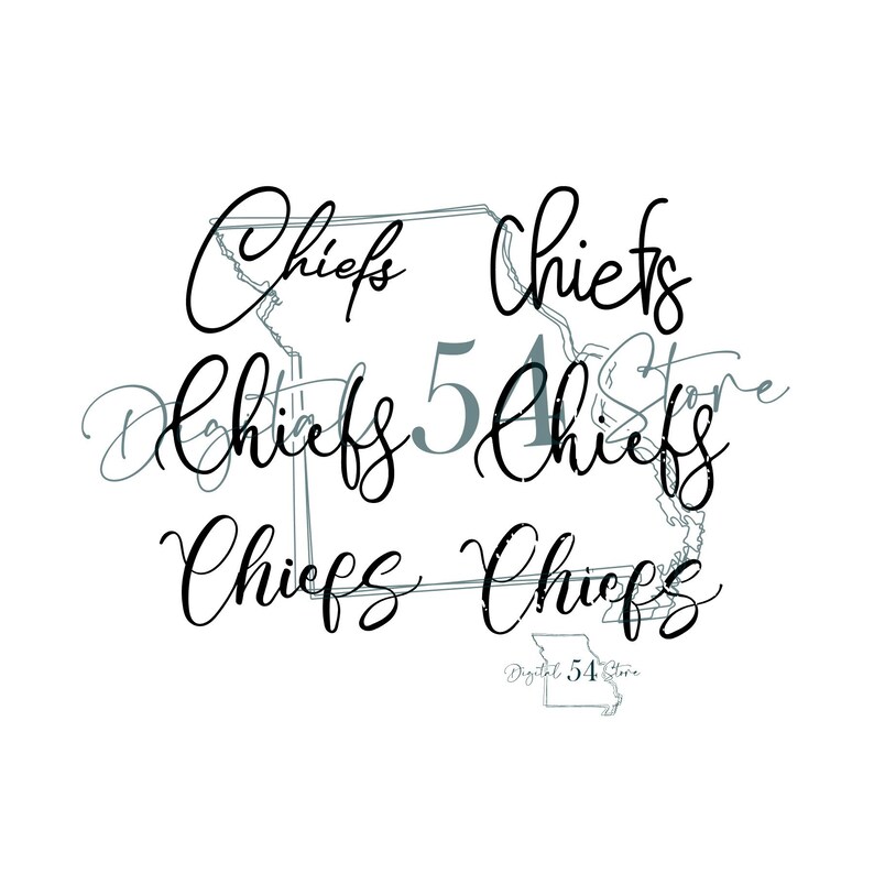 Chiefs School Spirit SVG | 6 Fonts Included | Digital Download | School ...