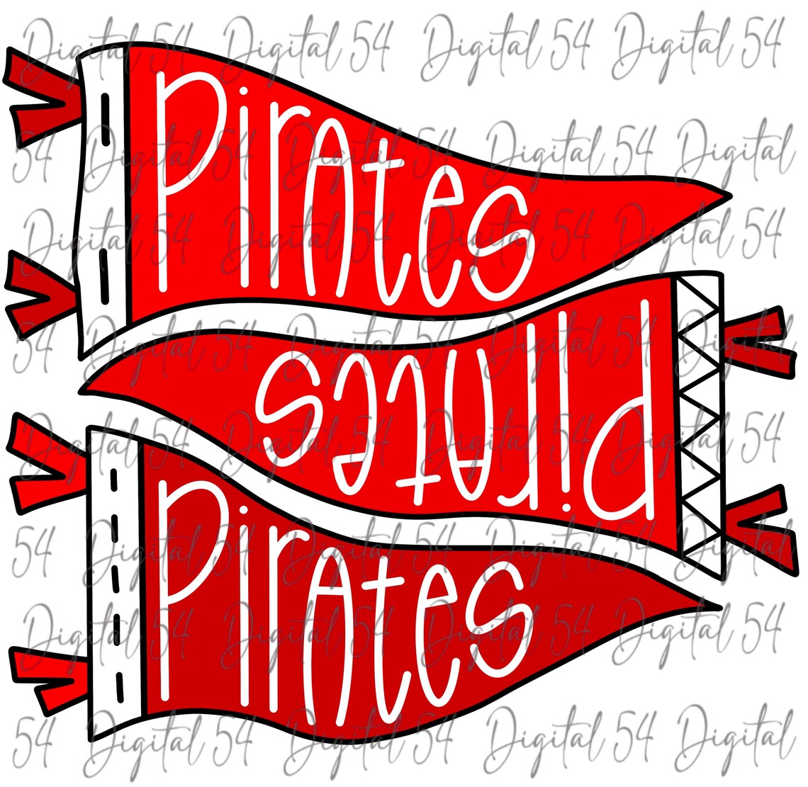 Pirates PNG | Pirates Pennant Flag Print | Digital Download | Cute ...
