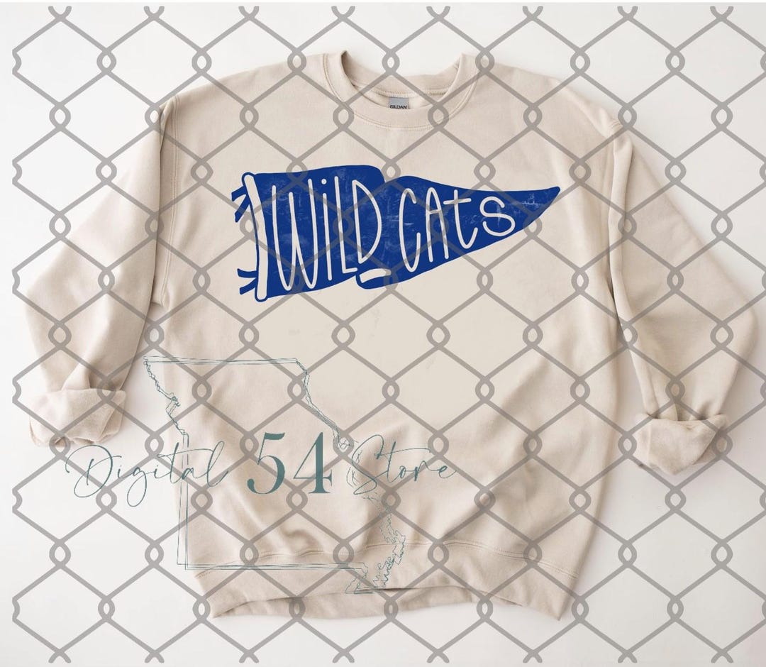 Wildcats Flag PNG | Cute Print | Digital Download | Cut File | School ...