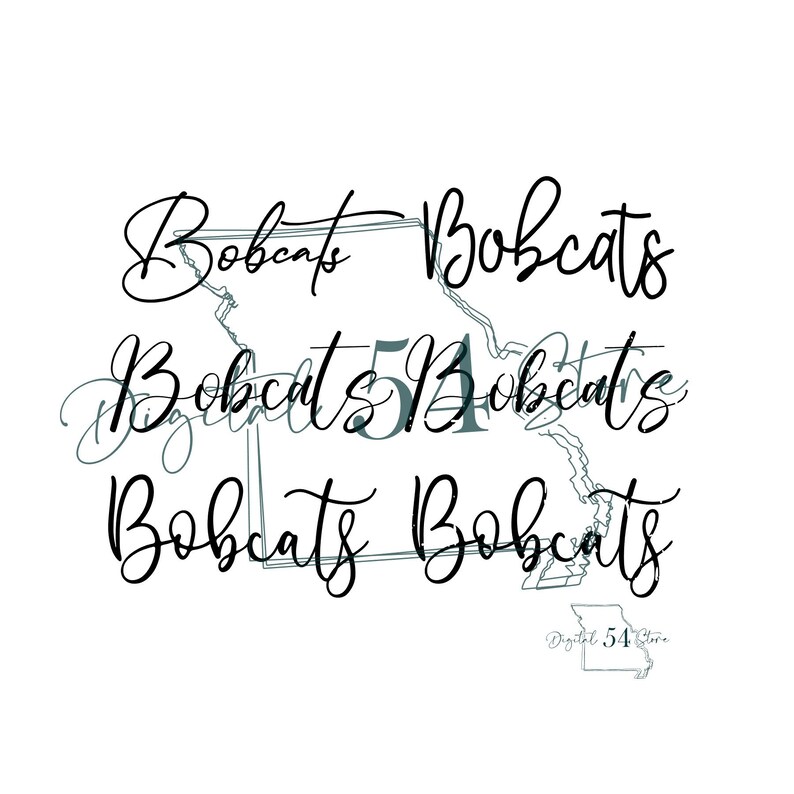 Bobcats School Spirit SVG | 6 Text Fonts | Digital Download | SVG Cut ...
