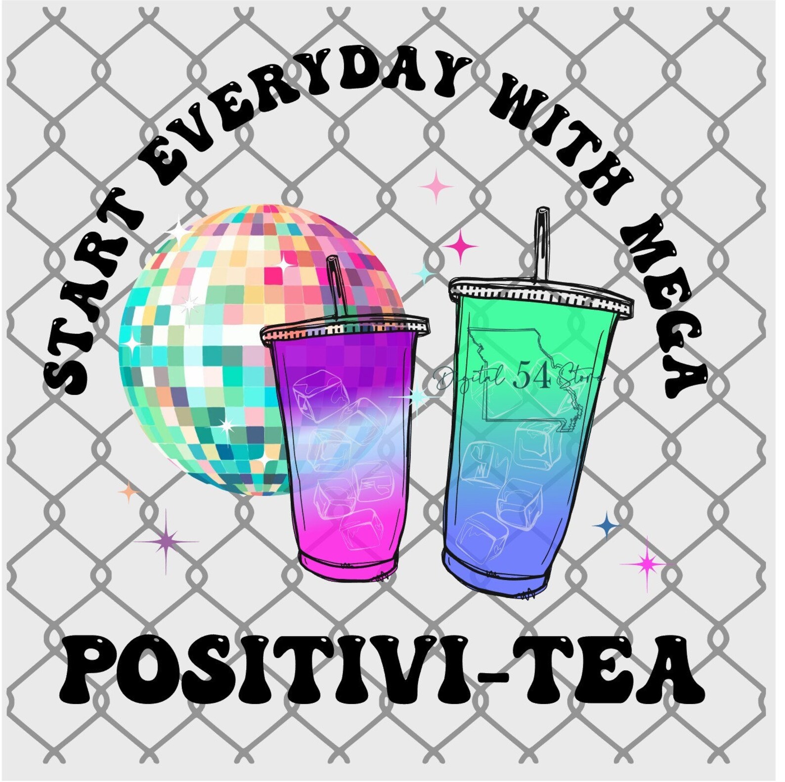 Start Everyday With Positivi Tea PNG | Healthy Tea | Digital File | 3 ...