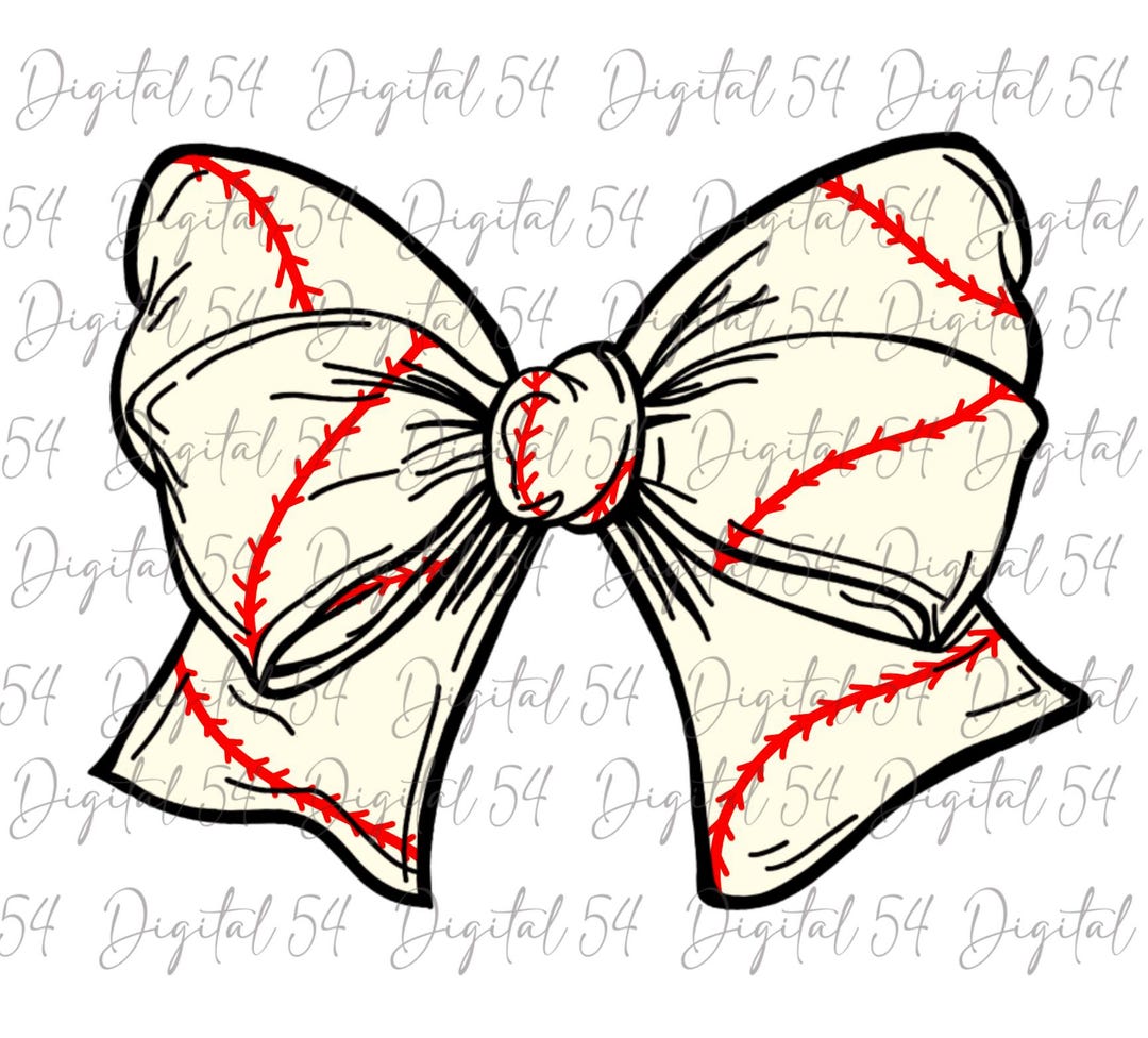 Baseball Bow SVG | Digital Download | Cut File | Baseball Season ...